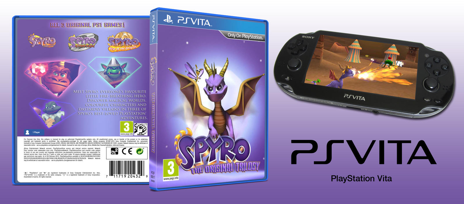 Spyro The Dragon Ps Vita By Grantbattersby On Deviantart