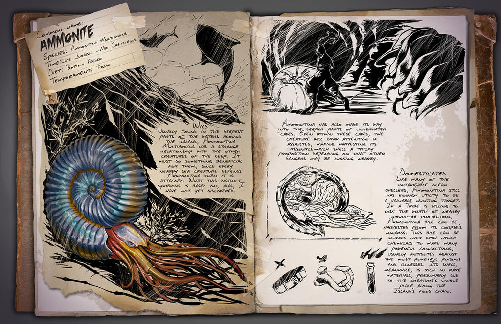 Ark Survival Evolved Dossiers Ammonite By Djdinojosh On Deviantart