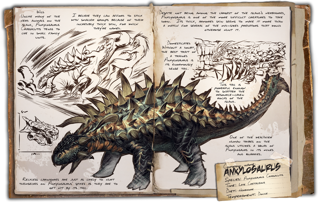 Ark Survival Evolved Dossiers Ankylosaurus By Djdinojosh On Deviantart