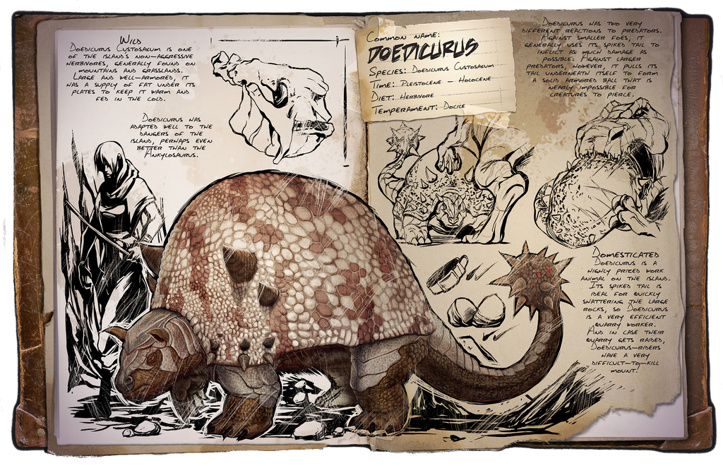 Ark Survival Evolved Dossiers Doedicurus By Djdinojosh On Deviantart