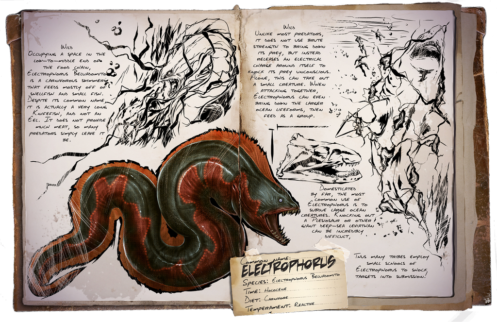Ark Survival Evolved Dossiers Electrophorus By Djdinojosh On Deviantart