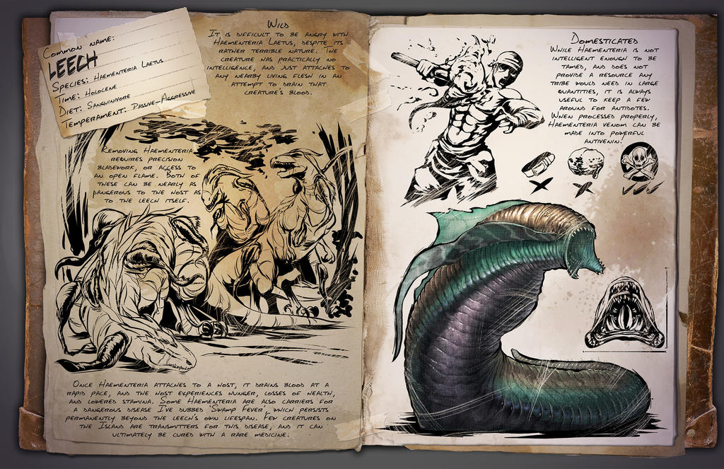Ark Survival Evolved Dossiers Leech By Djdinojosh On Deviantart