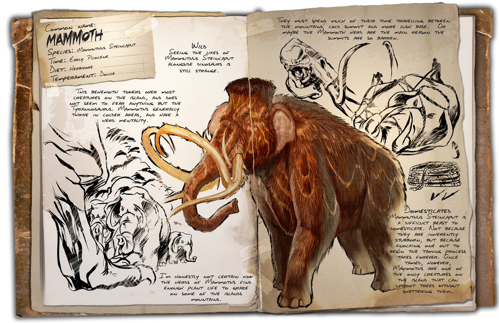 Ark Survival Evolved Dossiers Mammoth By Djdinojosh On Deviantart