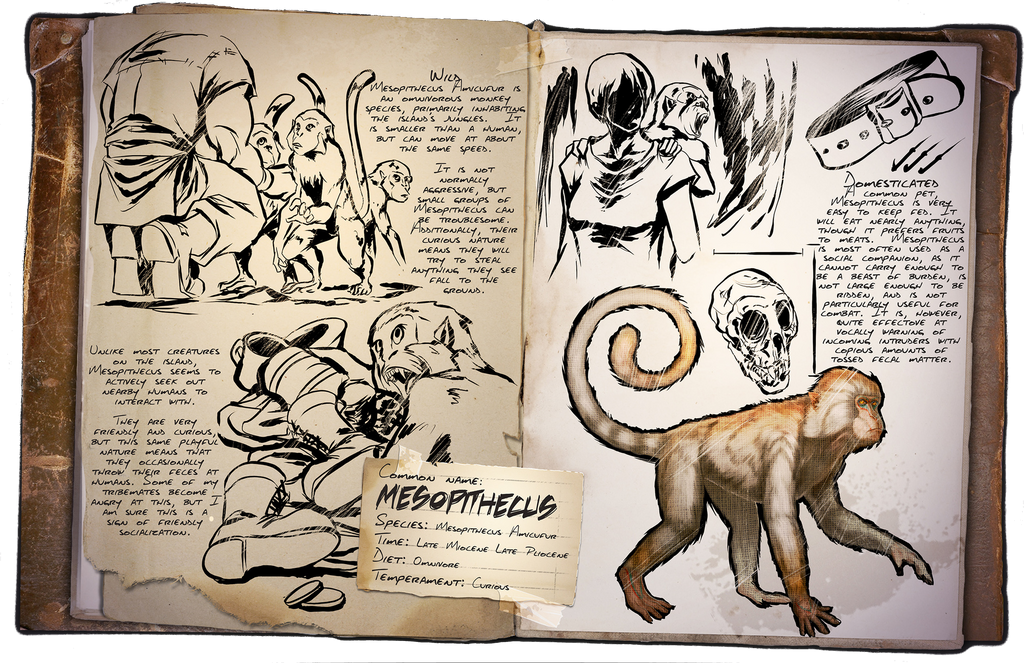 Ark Survival Evolved Dossiers Mesopithecus By Djdinojosh On Deviantart