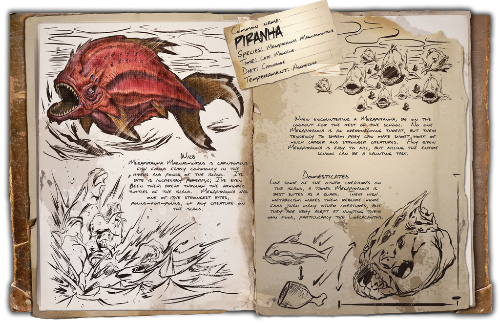 Ark Survival Evolved Dossiers Piranha By Djdinojosh On Deviantart