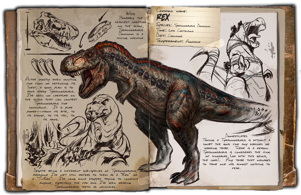 Ark Survival Evolved Dossiers Rex By Djdinojosh On Deviantart