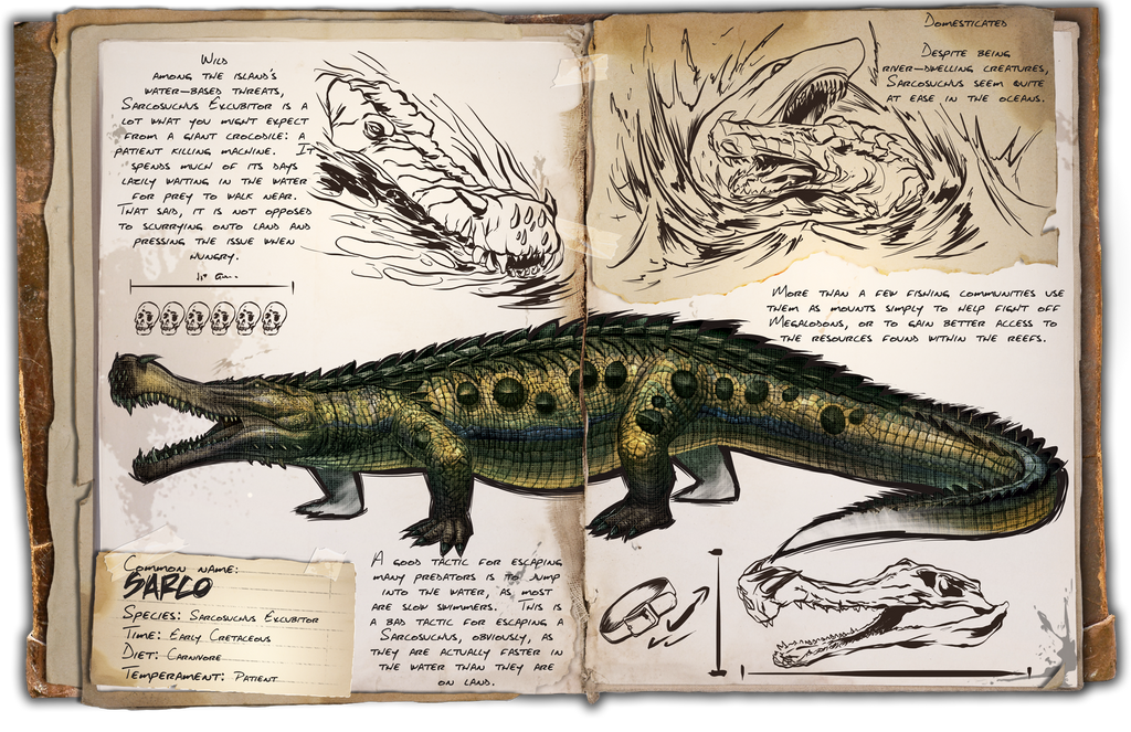 Ark Survival Evolved Dossiers Sarco By Djdinojosh On Deviantart
