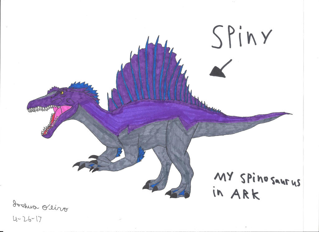 Spiny - my Spinosaurus in ARK: Survival Evolved by DJDinoJosh on DeviantArt Spiny - my Spinosaurus in ARK: Survival Evolved by DJDinoJosh on DeviantArt