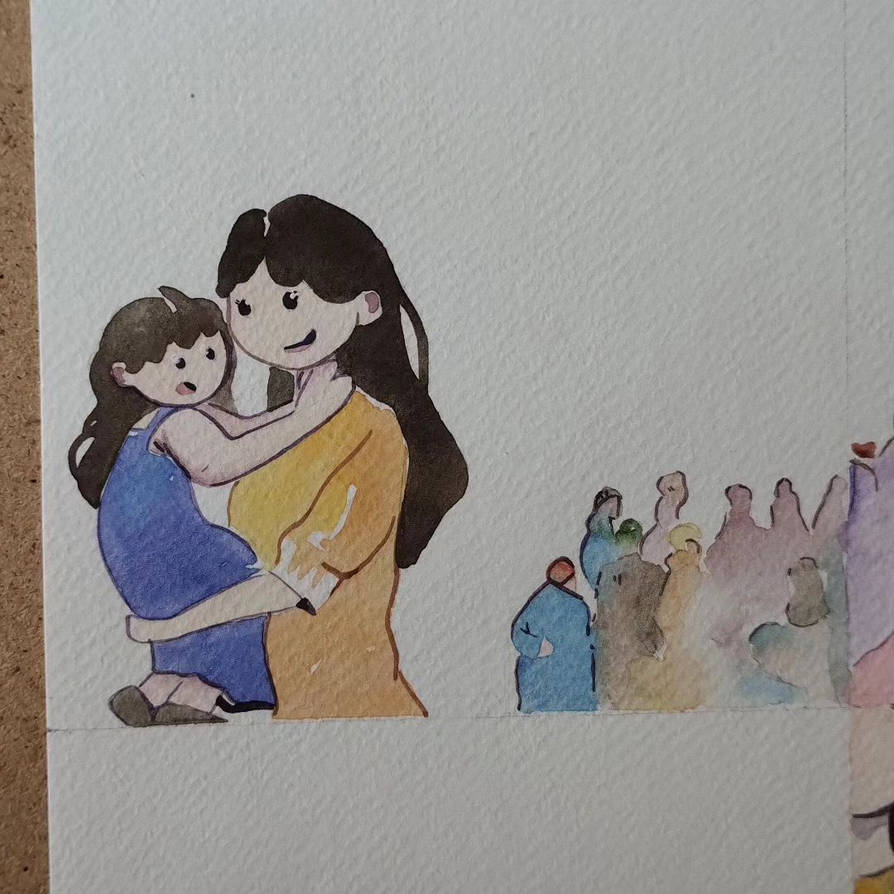 Aunt And Niece 2023 By Aquarelisma On Deviantart