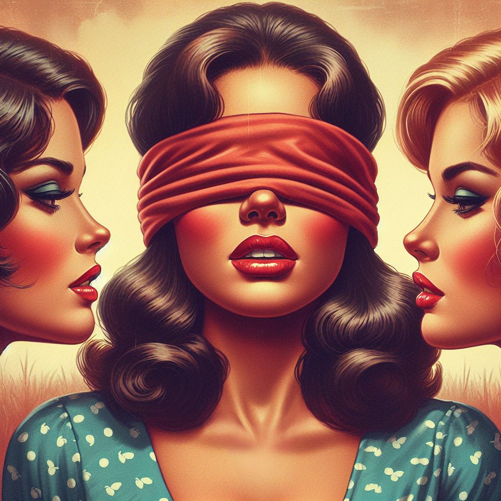 Woman Blindfolded For Guessing Game With Friends By Andrevm99 On Deviantart