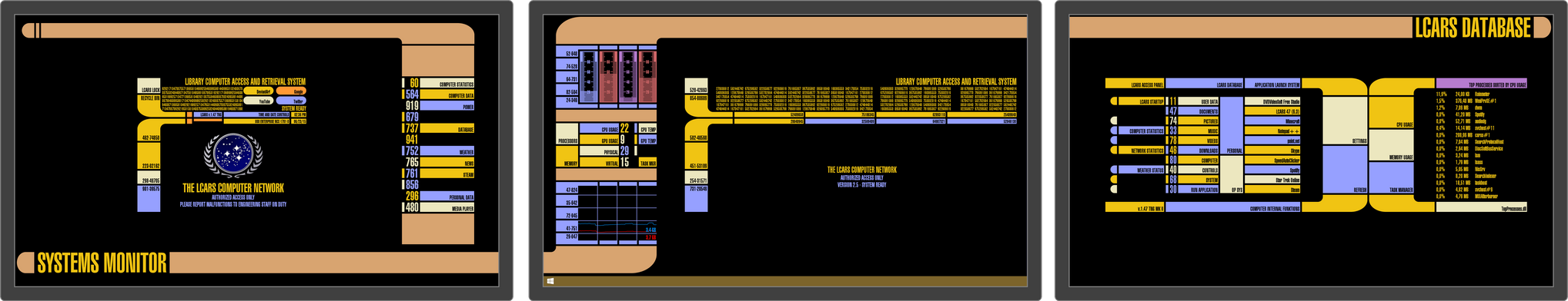 Lcars For Rainmeter V25 Wip By Jefson On Deviantart