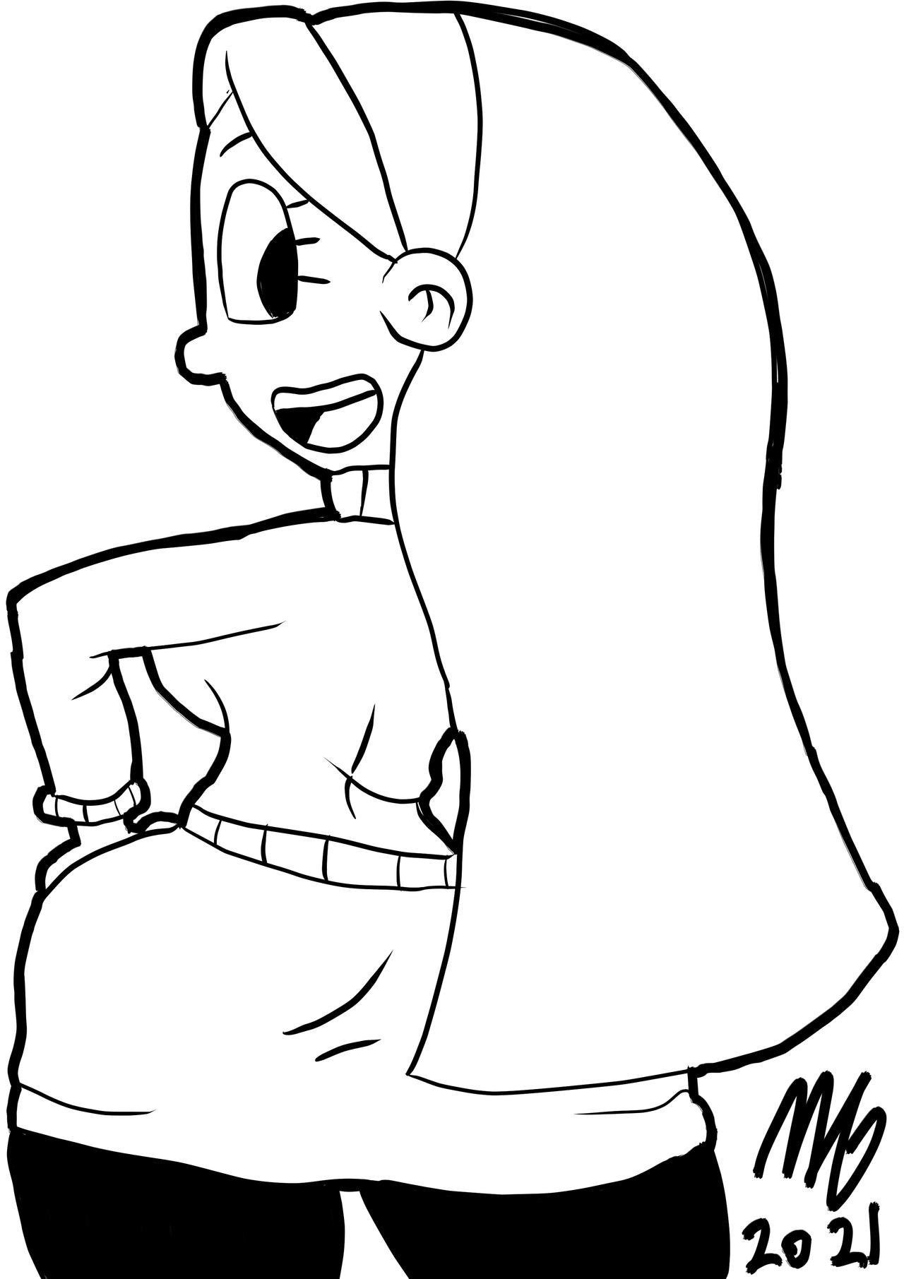 My Oc Danna With The Curves By Cartoonypin Ups On Deviantart