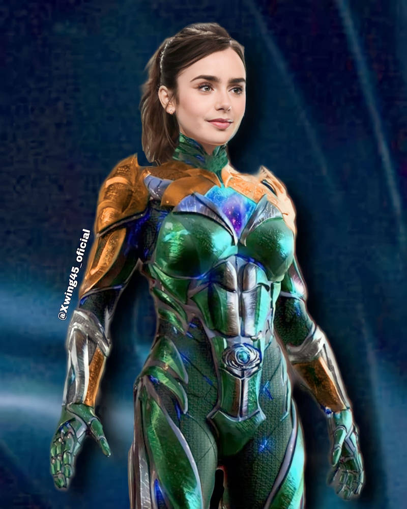 Lily Collins As Tommy Oliver Green Ranger By Xavicona On Deviantart