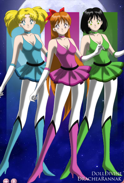 Powerpuff Girls In Sailor Moon Style By Princessbeautiful On Deviantart