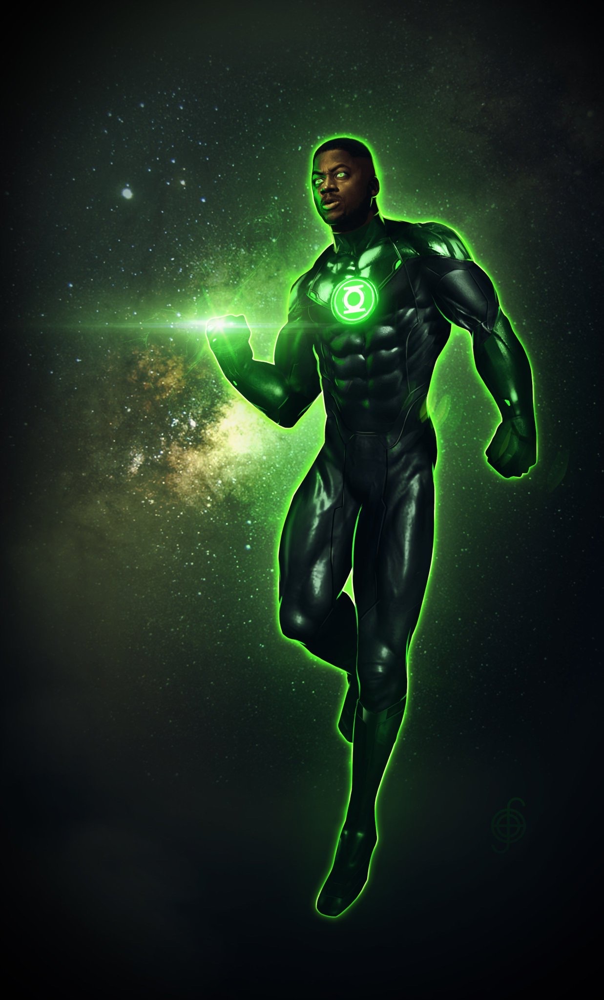 John Stewart Green Lantern Scrapped Concept Art By Kingtchalla Dynasty