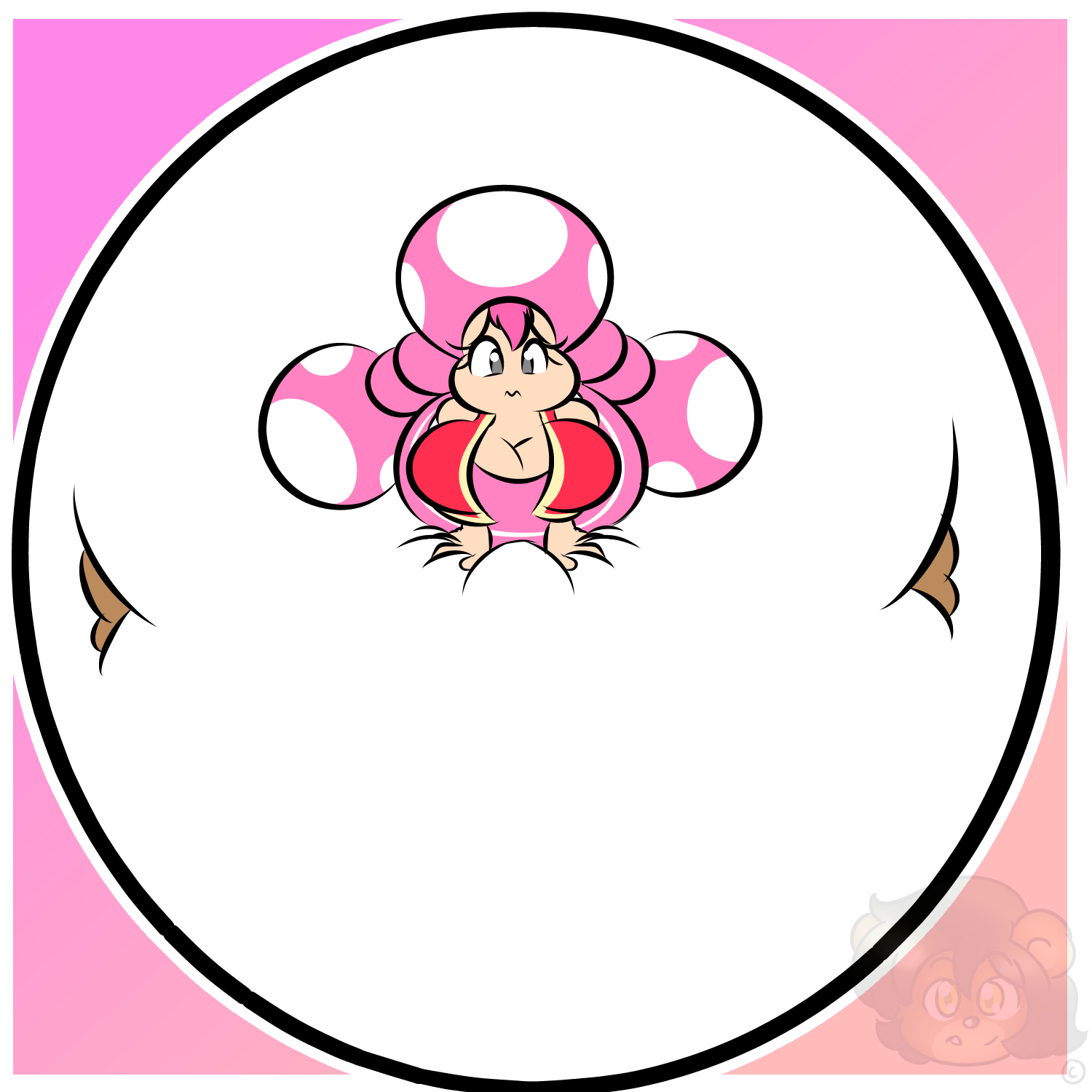 Inflated Toadette By Bearbuddies On Deviantart