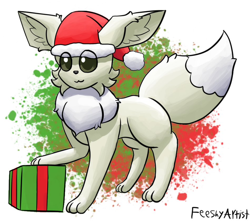 Christmas Eevee~ By Feeshyartist On Deviantart