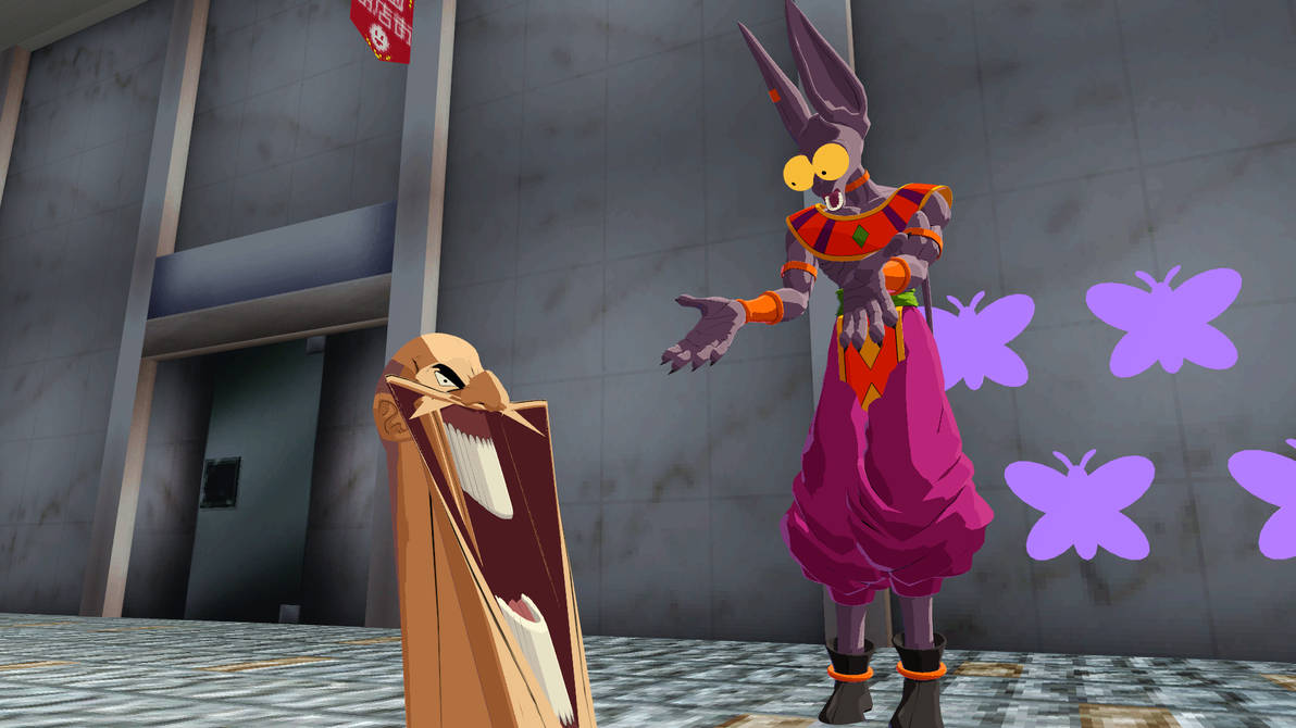 Vrchat Beerus Is Scared Of The Nappa Mole By Marioblade64 On Deviantart