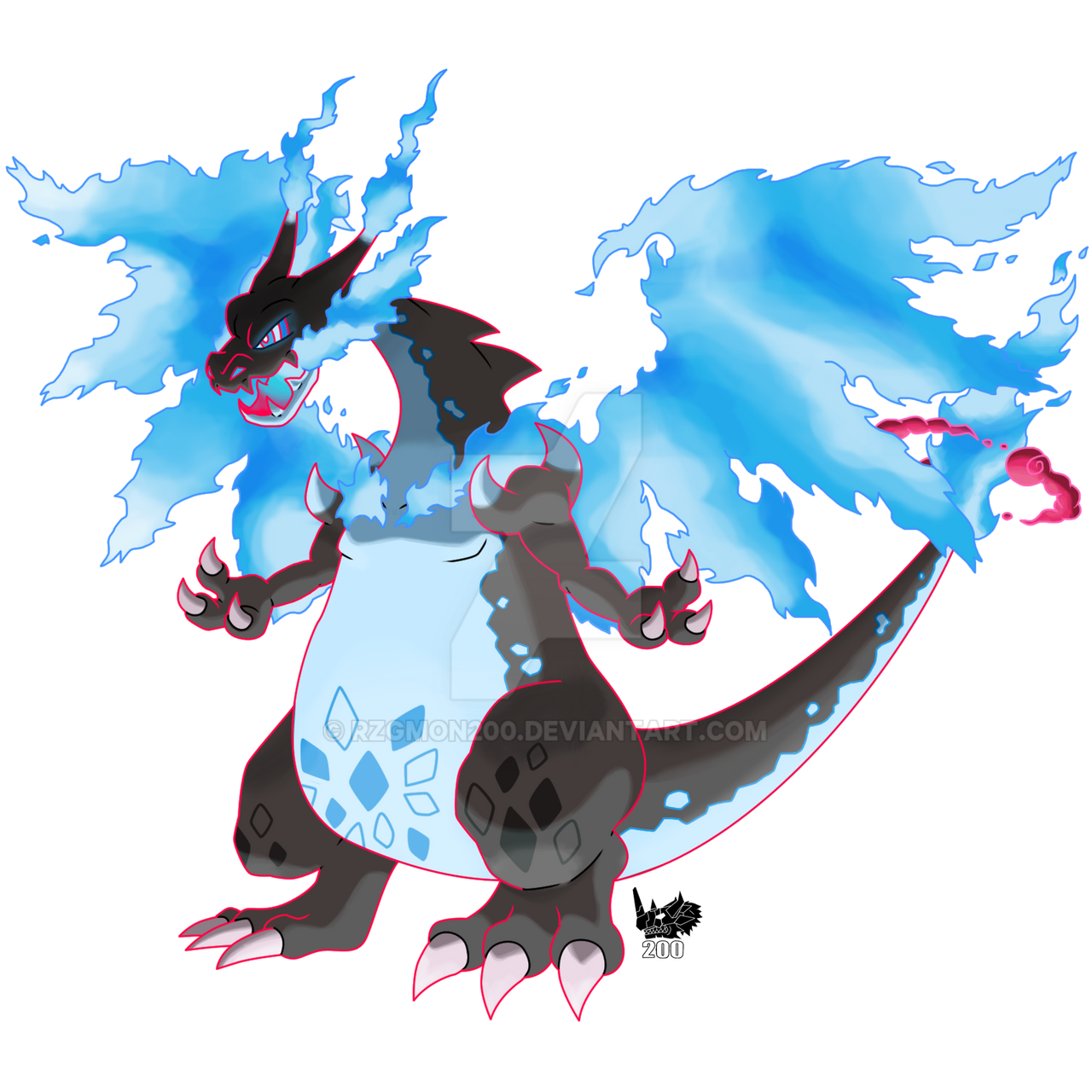 Fusemon Mega Gigantamax Charizard X By Rzgmon200 On Deviantart
