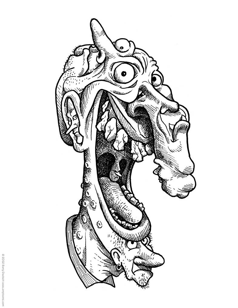 Grotesque Face 11 Seven Faces In One By BarryDeutsch On DeviantArt grotesque-face-11-seven-faces-in-one-by-barrydeutsch-on-deviantart