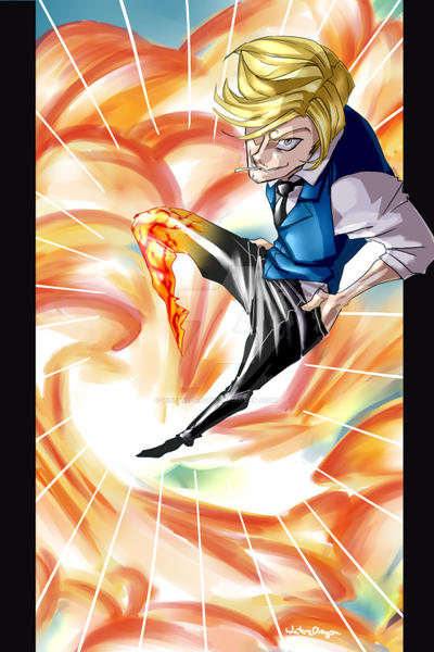 One Piece Black Leg Sanji By Waterzdragon On Deviantart