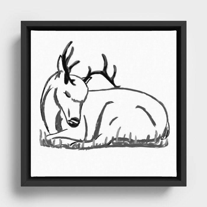 Sleeping Deer By Antiopeart On Deviantart