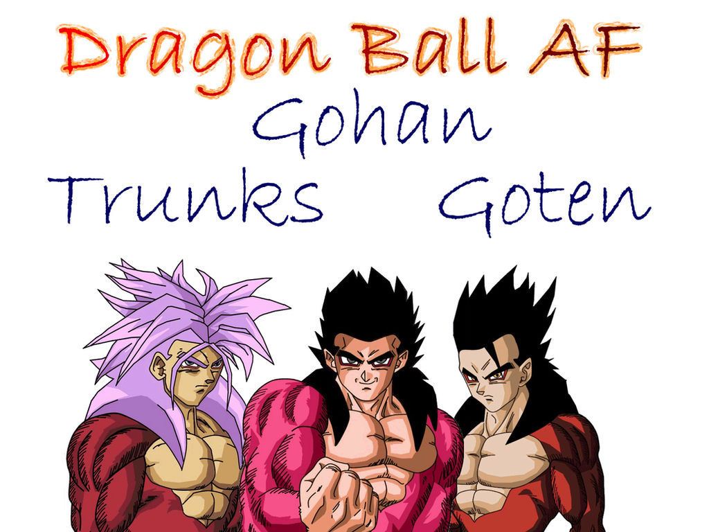Gohan Trunks Goten Ssj4 By Maurogoku On Deviantart