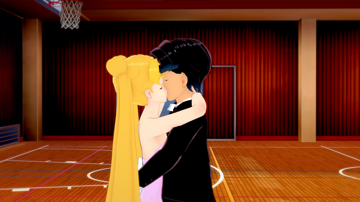 Usagi And Mamoru Kiss By Rper1739 On Deviantart