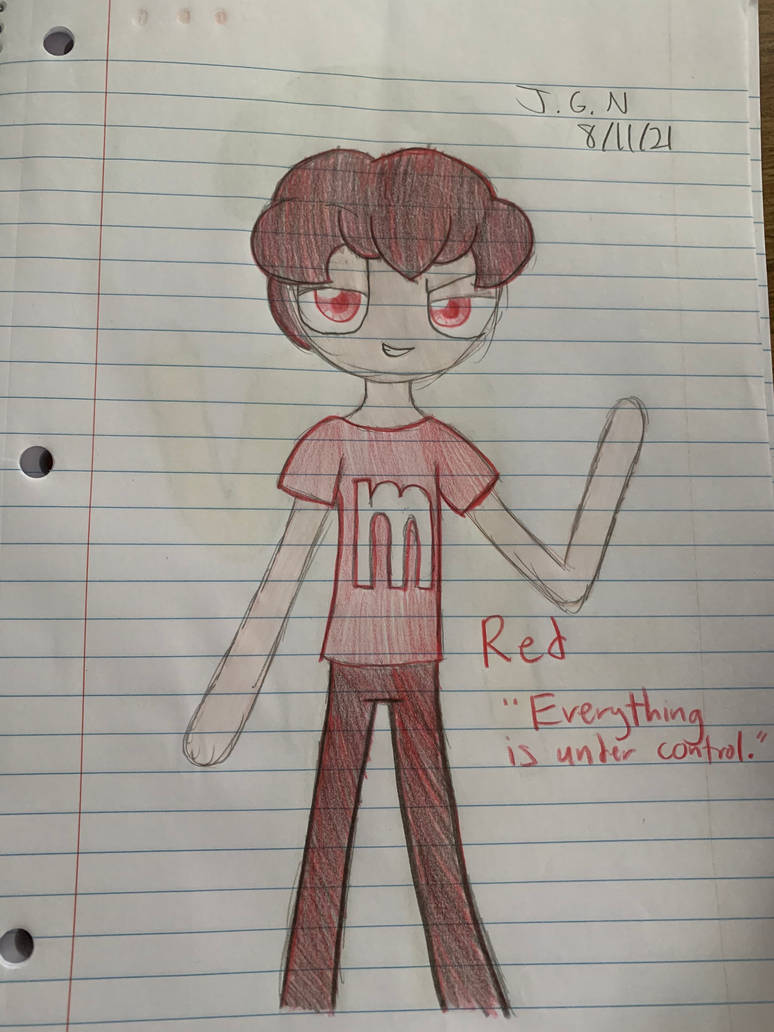 Humanized Red Mandm By Truejackster2001 On Deviantart