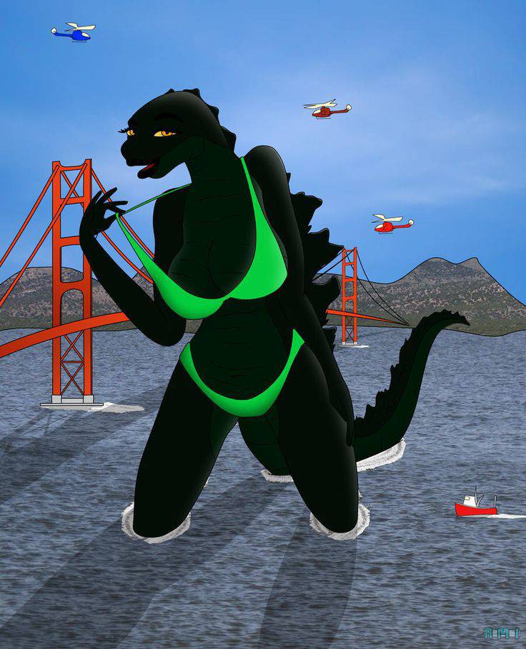 Sexy Female Godzilla By Egorziga27 On Deviantart