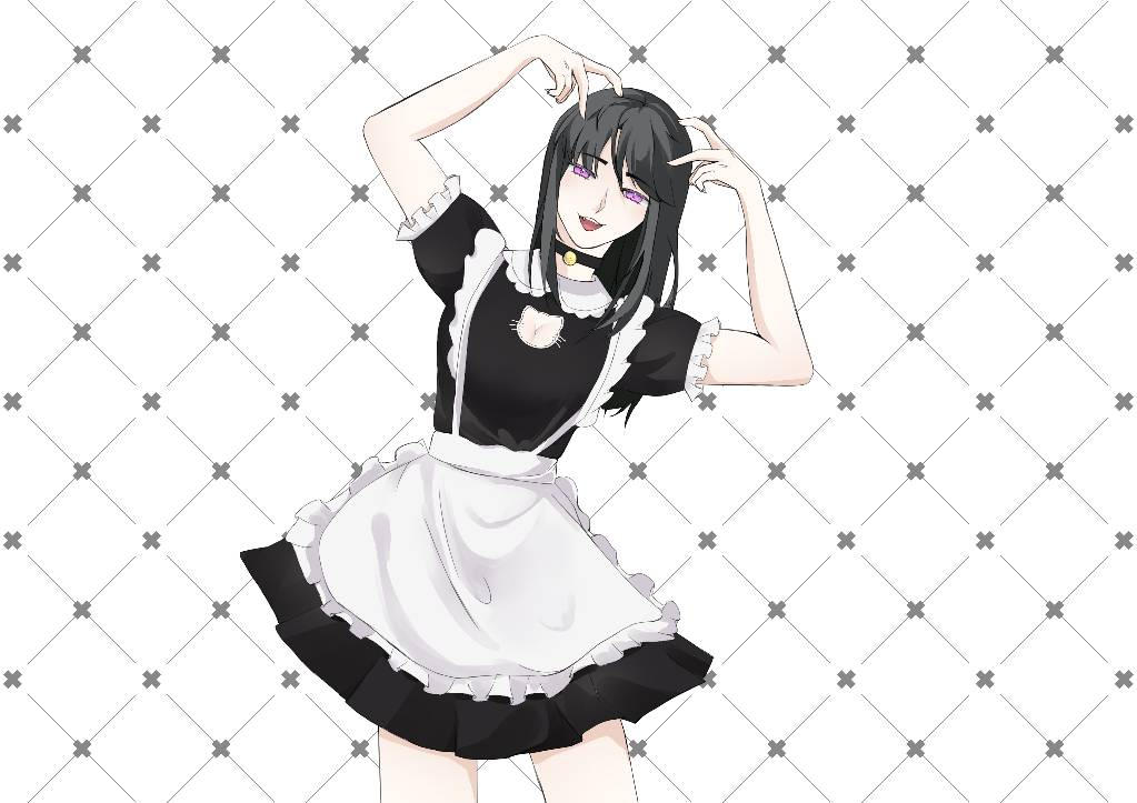 Oc Maid Outfit Neko Pose By Makigu Ru On Deviantart
