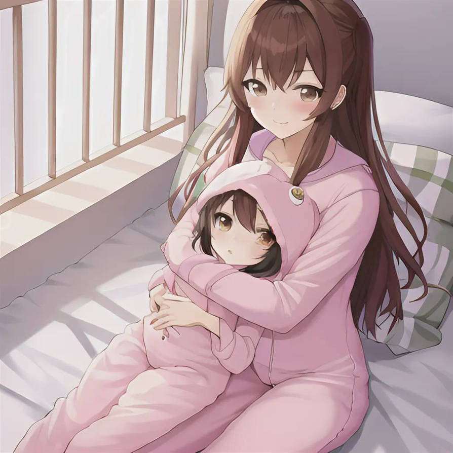 Me My Daughter Cuddling In A Crib By Lumpyugh On Deviantart