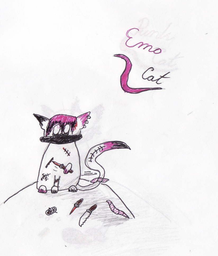 Emo Cat By Hidzia On Deviantart