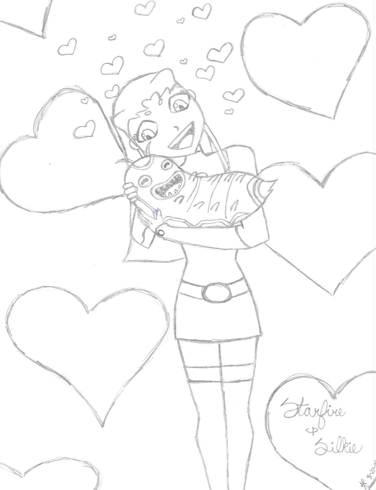Starfire And Silkie By Wolfbythemoonlight On Deviantart