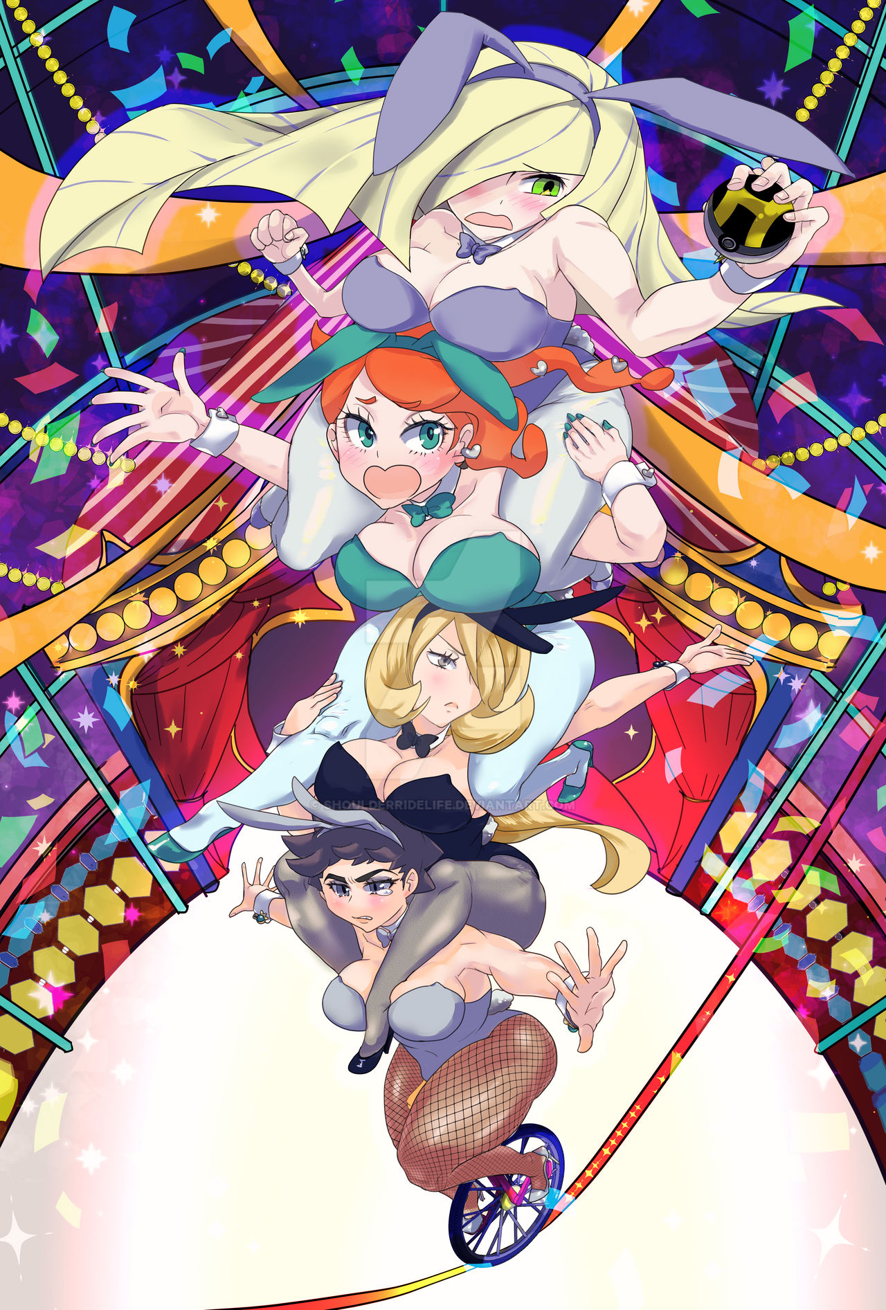 Cm46 Pokegirls Bunny Circus By Shoulderridelife On Deviantart
