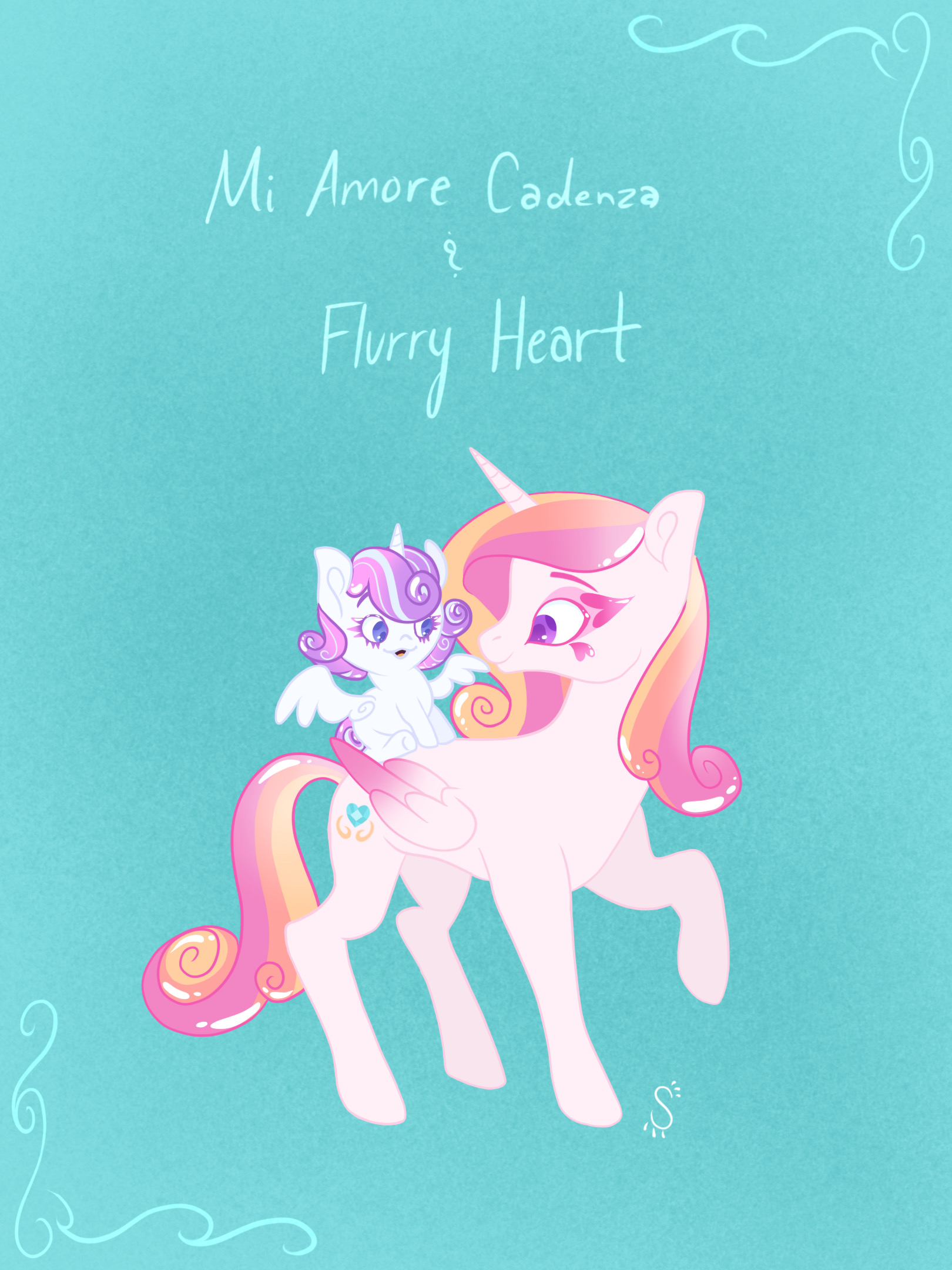 Princess Cadence And Flurry Heart By Wildwingnut On Deviantart