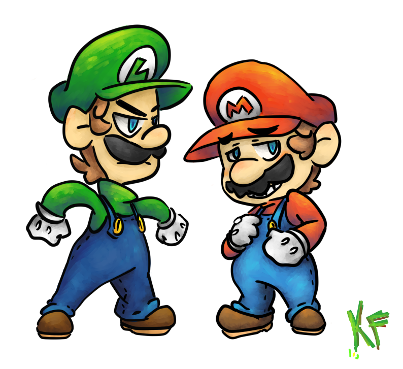 Mario And Luigi By Kirafrog On Deviantart