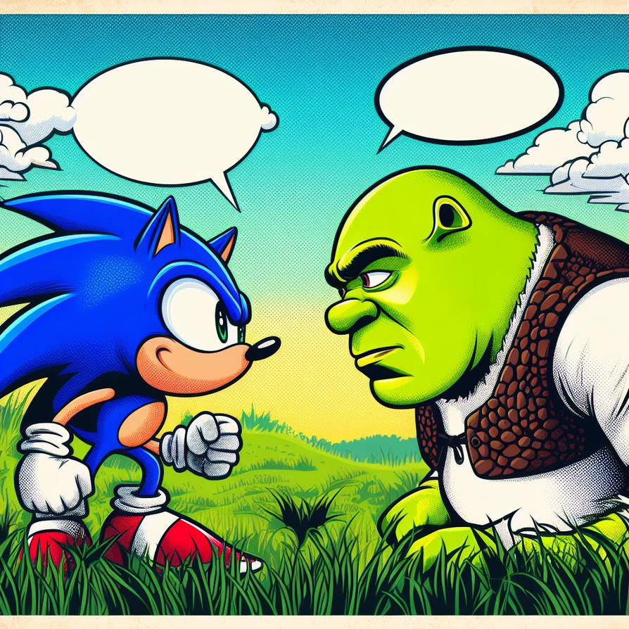 Sonic Vs Shrek By Crks45 On Deviantart
