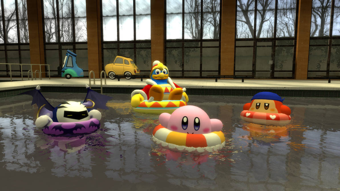 Kirby Bandee Meta Knight And Dedede In The Pool By Redkirb On Deviantart