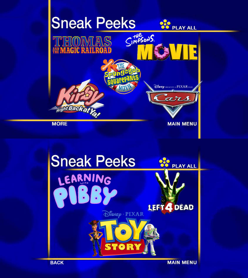 Fanmade Sneak Peeks Menu by RedKirb on DeviantArt Fanmade Sneak Peeks Menu by RedKirb on DeviantArt