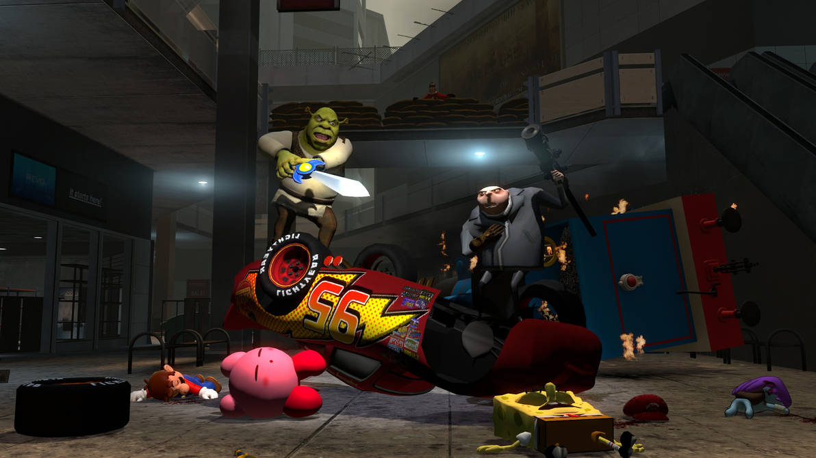 Gru Vs Shrek By Redkirb On Deviantart
