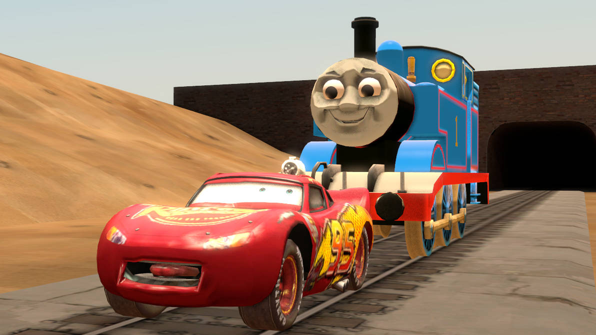 SFM Thomas Chasing McQueen by RedKirb on DeviantArt SFM Thomas Chasing McQueen by RedKirb on DeviantArt
