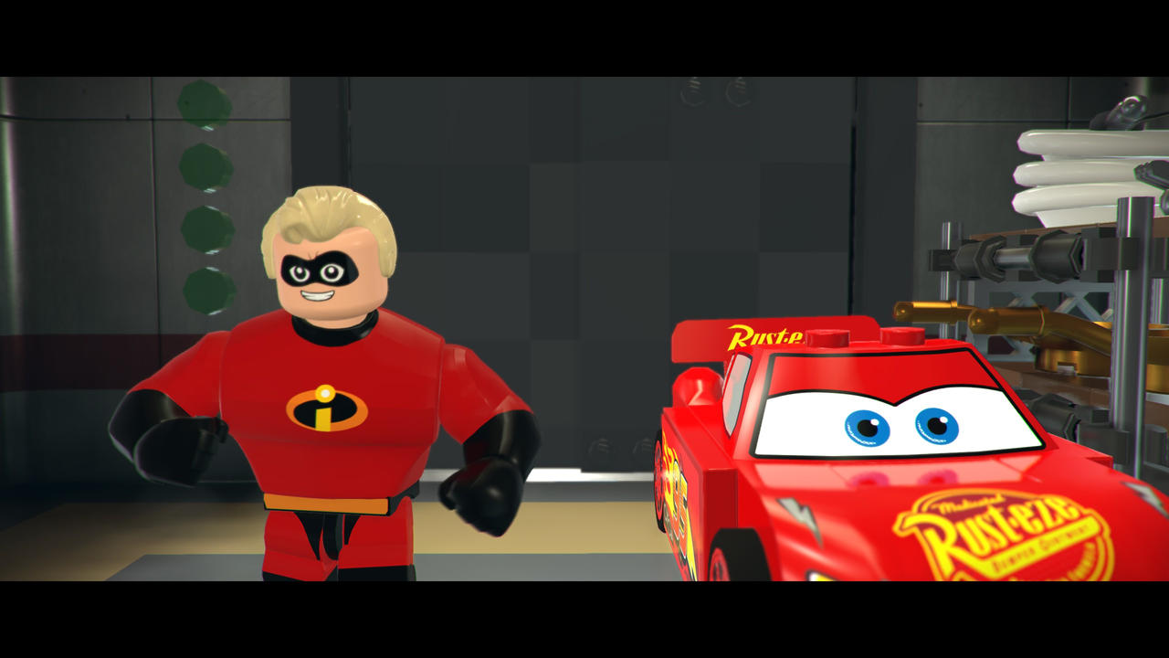 Mr Incredible And Mcqueen In The Elevator By Redkirb On Deviantart