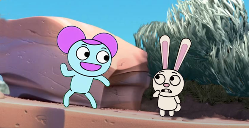 Pibby And Bun Bun In Boundin By Redkirb On Deviantart
