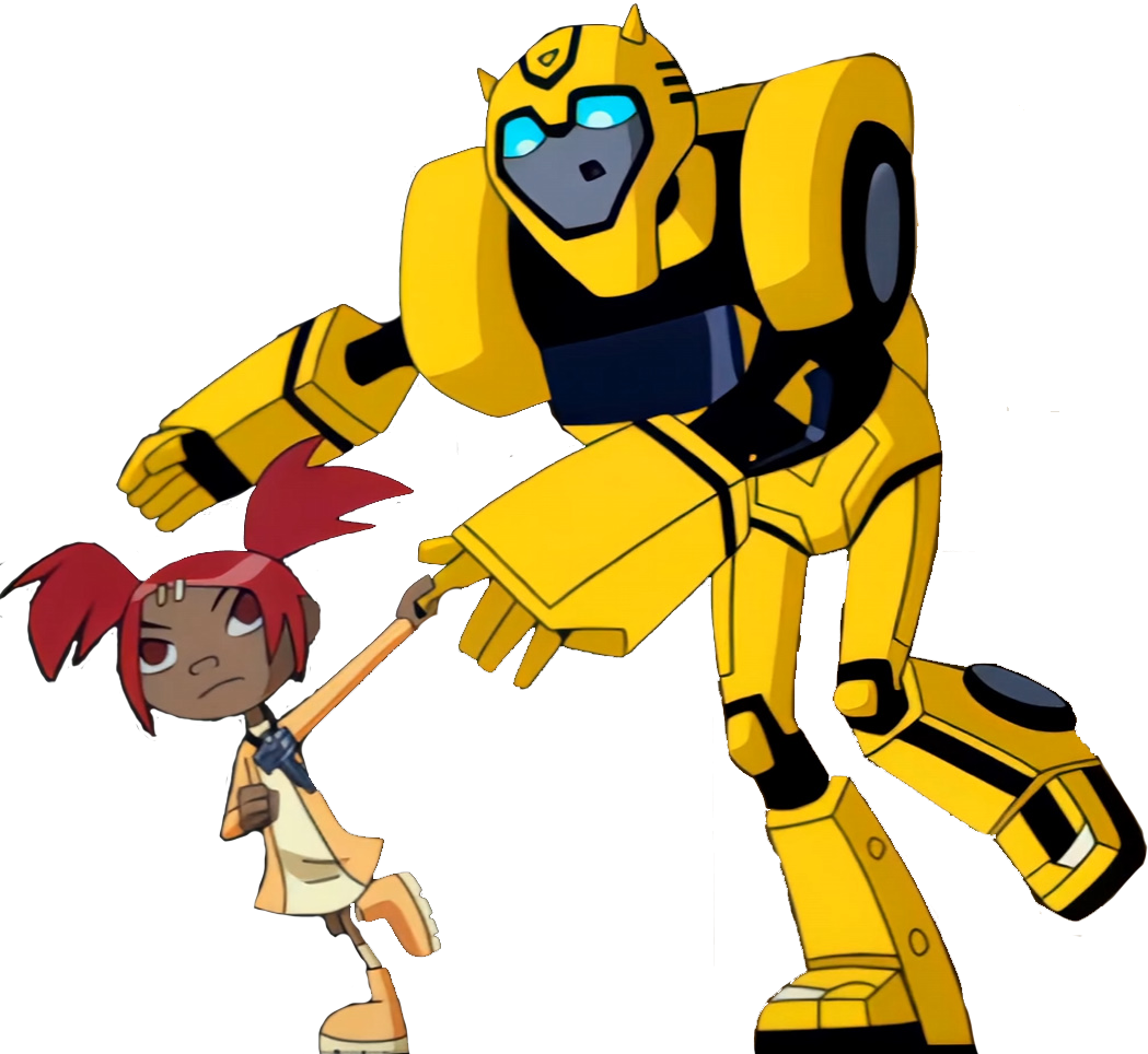 Transformers Animated Bumblebee And Sari Vector By Redkirb On Deviantart
