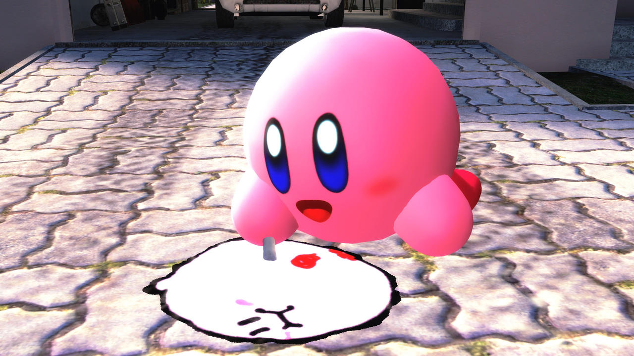 Kirby Drawing Himself By Redkirb On Deviantart