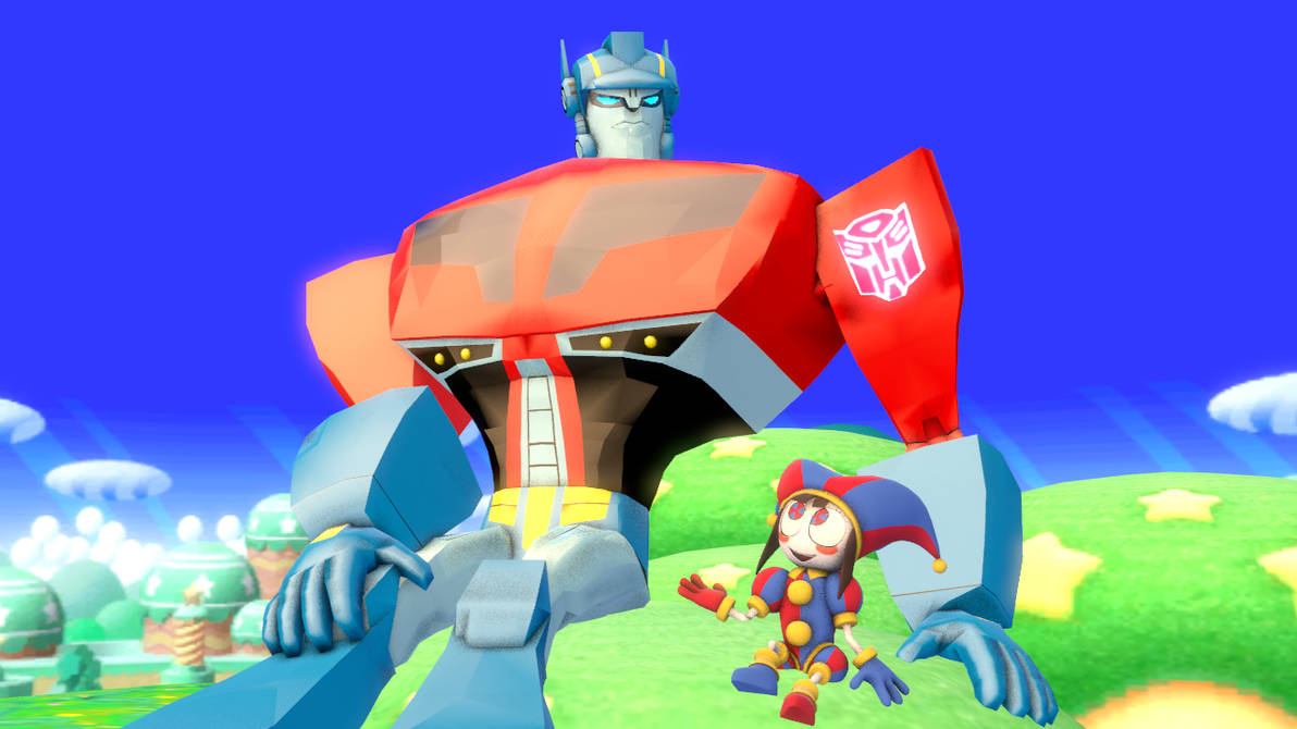 SFM Pomni and Optimus Prime by RedKirb on DeviantArt SFM Pomni and Optimus Prime by RedKirb on DeviantArt