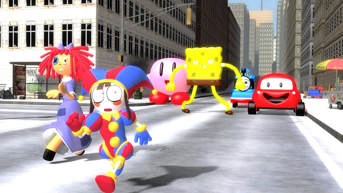 Pomni And Ragatha Running Away From 3d Nextbots By Redkirb On Deviantart