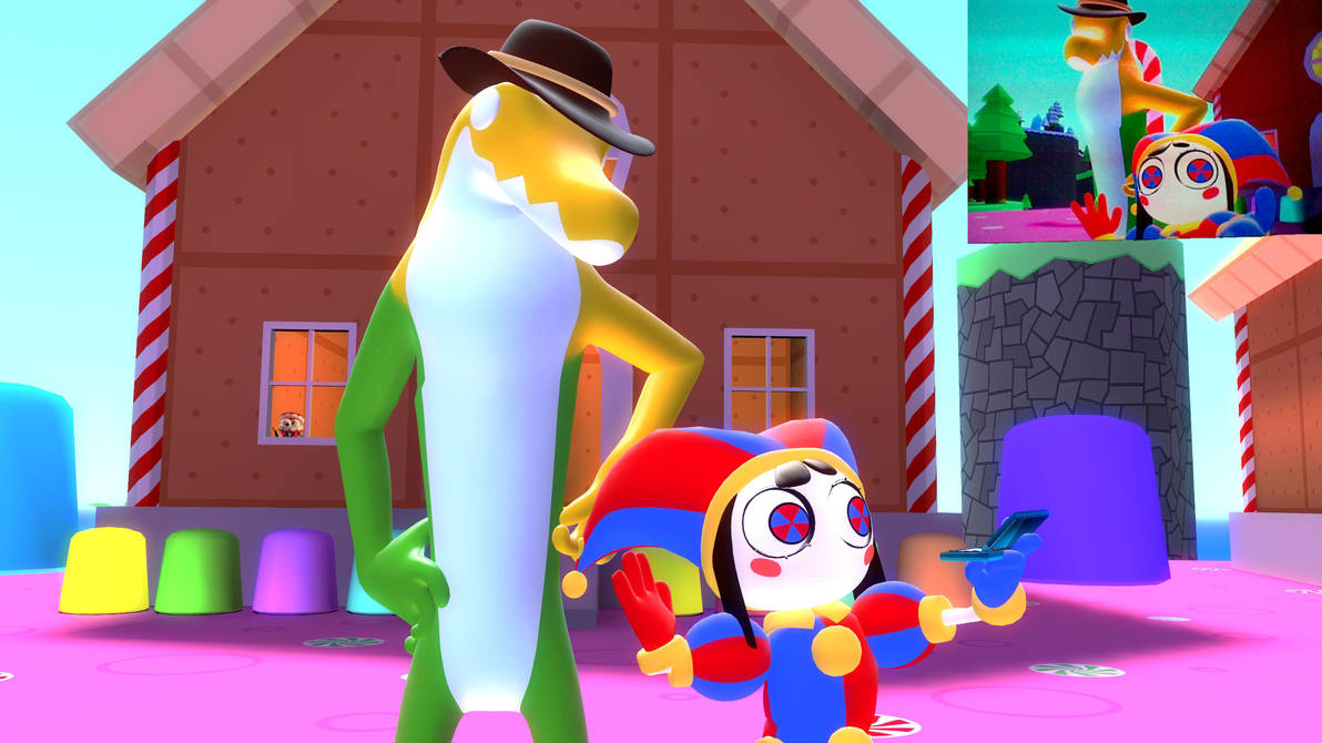 Pomni And Gummigoo Taking A Selfie By Redkirb On Deviantart