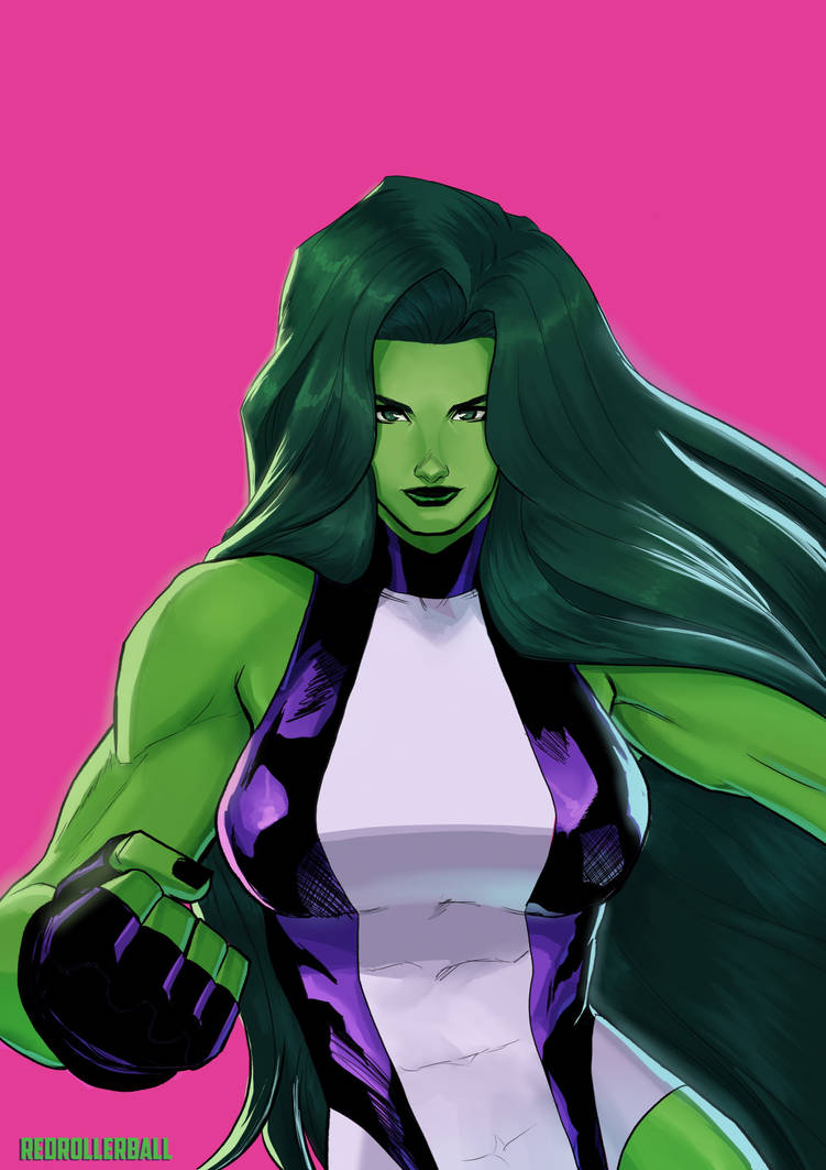 She Hulk By Bluerollerball On Deviantart